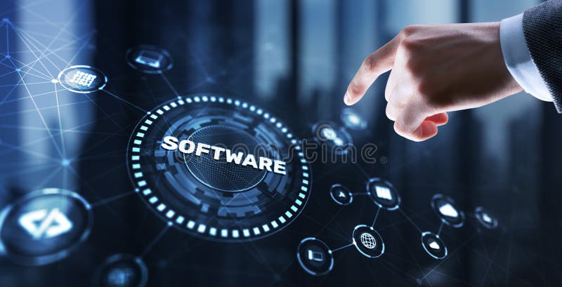 Software Development. Internet Network Technology Concept Stock ...