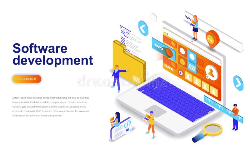 Software Development Modern Flat Design Isometric Concept. Stock Vector ... Software Development Modern Flat Design Isometric Concept. Stock Vector ...