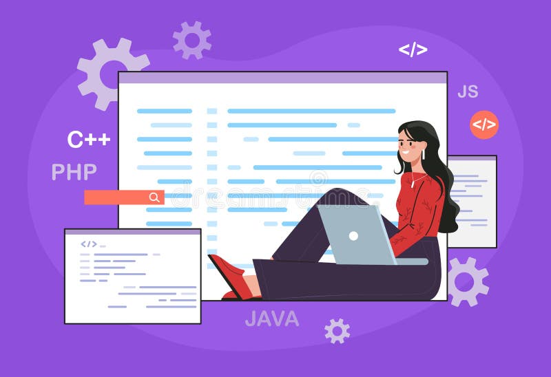 Software Development Process Concept Stock Vector - Illustration of ...