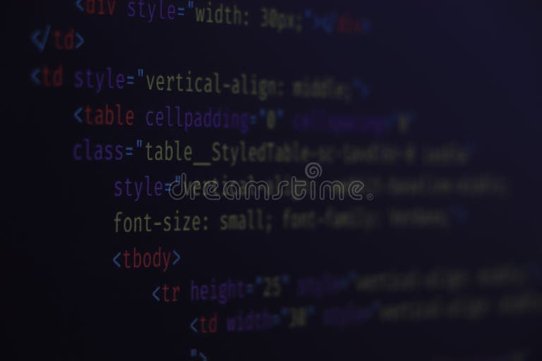Software Development by Programmer. Abstract Computer Script Code Stock Photo - Image of black ...