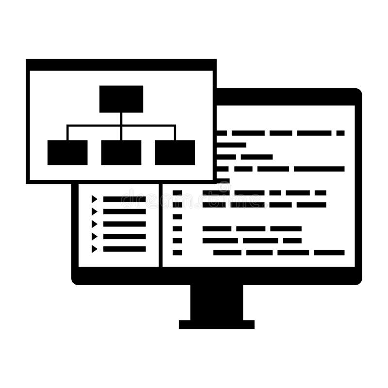 Code Editor Interface on Computer Screen Stock Vector - Illustration of ... Code Editor Interface on Computer Screen Stock Vector - Illustration of ...