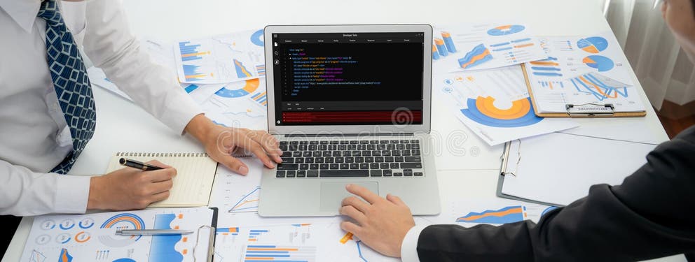 Software Development Programming on Computer Screen for Brisk Application Stock Photo - Image of ...