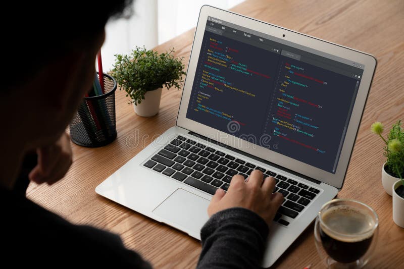 Software Development Programming On Computer Screen For Modish 4758