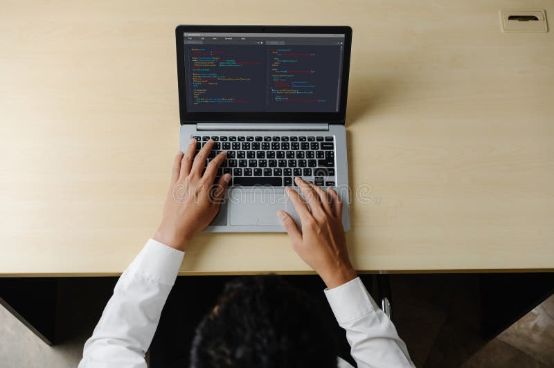 Software Development Programming On Computer Screen For Modish