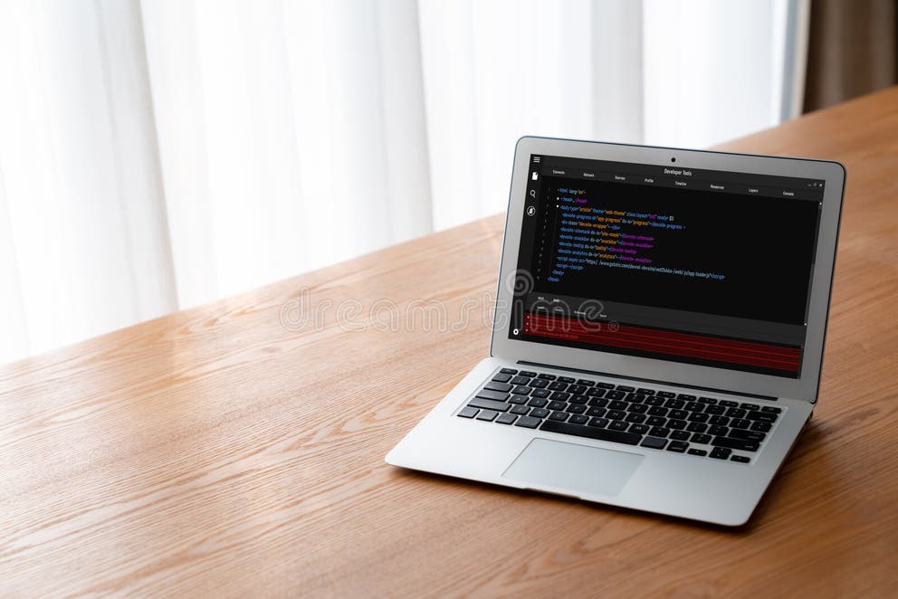 Software Development Programming on Computer Screen for Modish Application Stock Image - Image ...