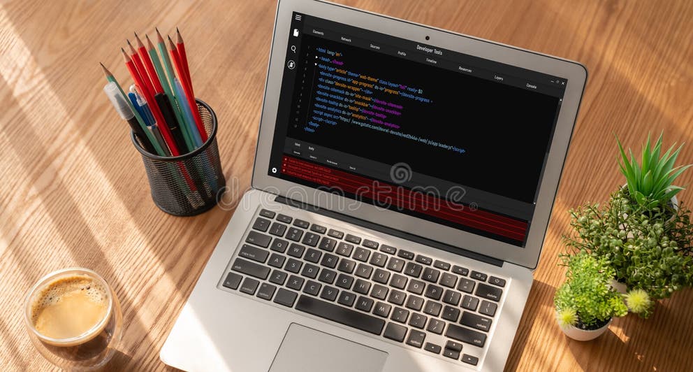 Software Development Programming on Computer Screen for Modish ...