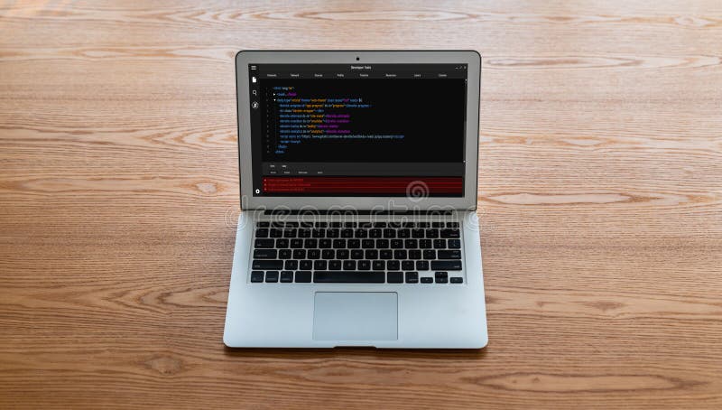 Software Development Programming On Computer Screen For Modish