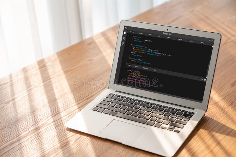 Software Development Programming on Computer Screen for Modish Application Stock Photo - Image ...