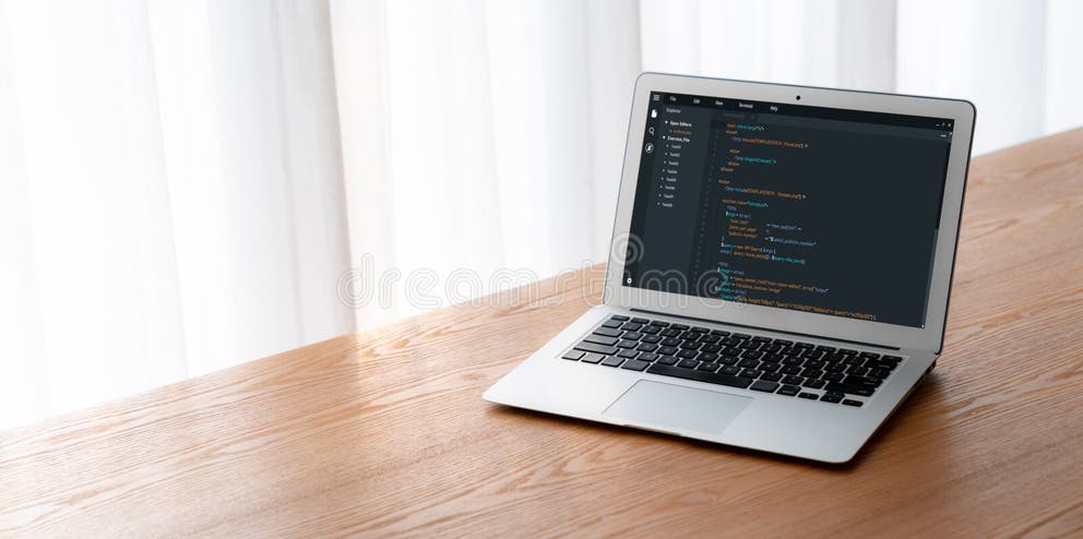 Software Development Programming on Computer Screen for Modish ...