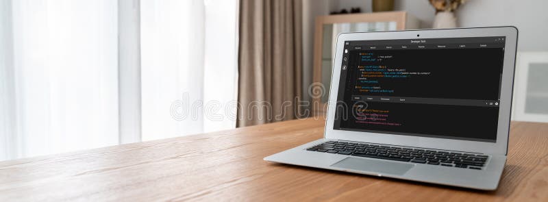 Software Development Programming on Computer Screen for Modish Application Stock Photo - Image ...