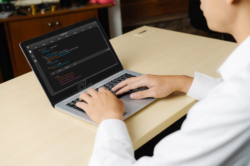 Software Development Programming on Computer Screen for Modish ...