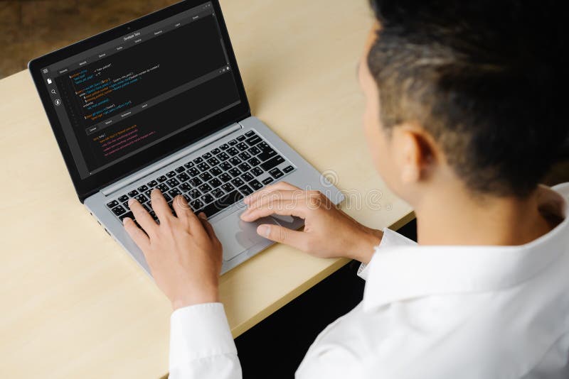 Software Development Programming on Computer Screen for Modish Application Stock Photo - Image ...
