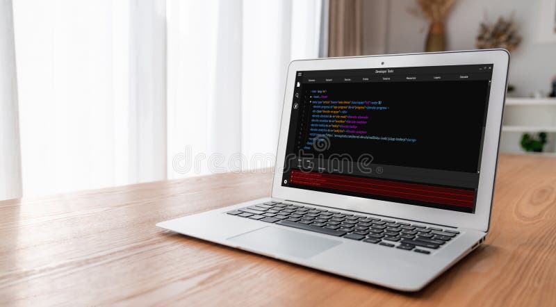 Software Development Programming on Computer Screen for Modish Application Stock Image - Image ...