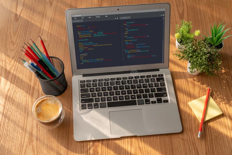 Software Development Programming on Computer Screen for Modish ...