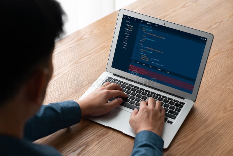 Software Development Programming on Computer Screen for Modish Application Stock Photo - Image ...