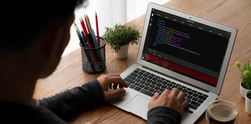 Software Development Programming on Computer Screen for Modish Application Stock Photo - Image ...