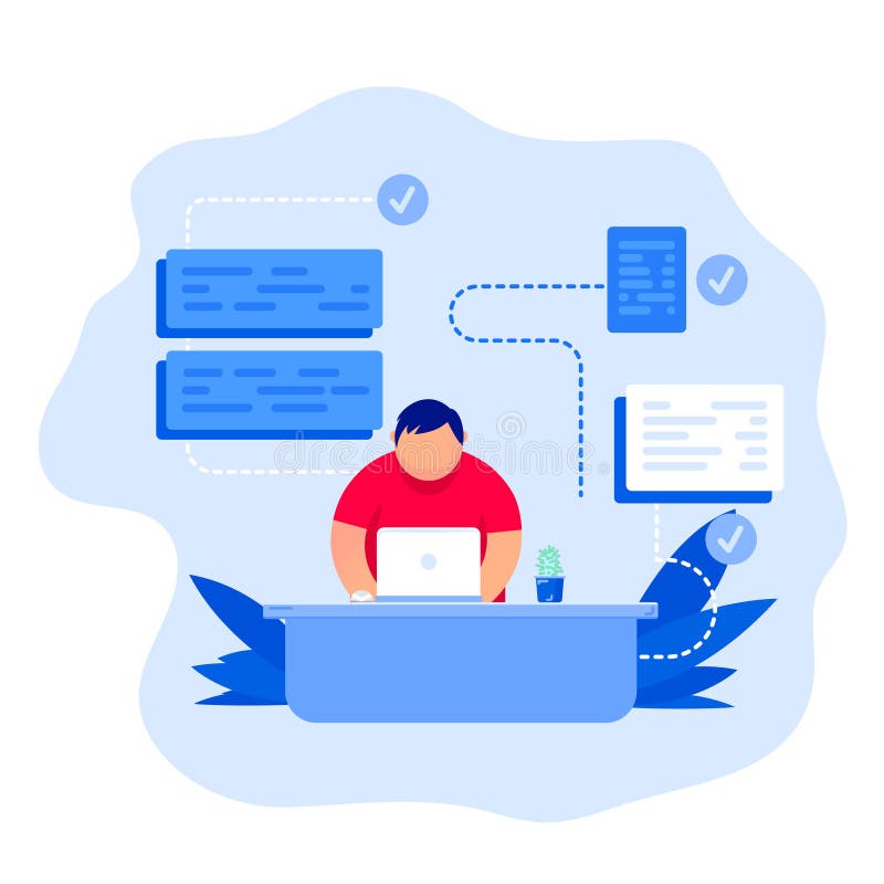 Software Development And Programming Program Code Stock Vector