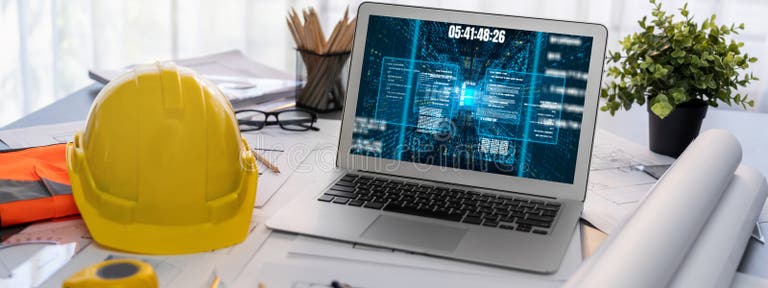 Software Development or Programming Work with Coding Screen Brisk Stock Image - Image of ...