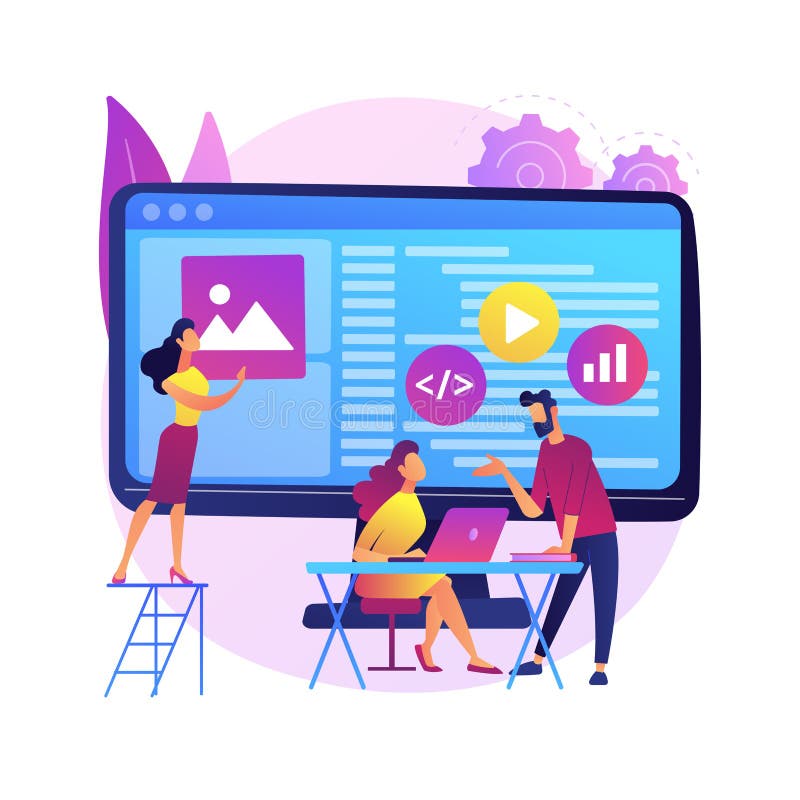 Software Development Team Abstract Concept Vector Illustration. Stock Vector - Illustration of ...