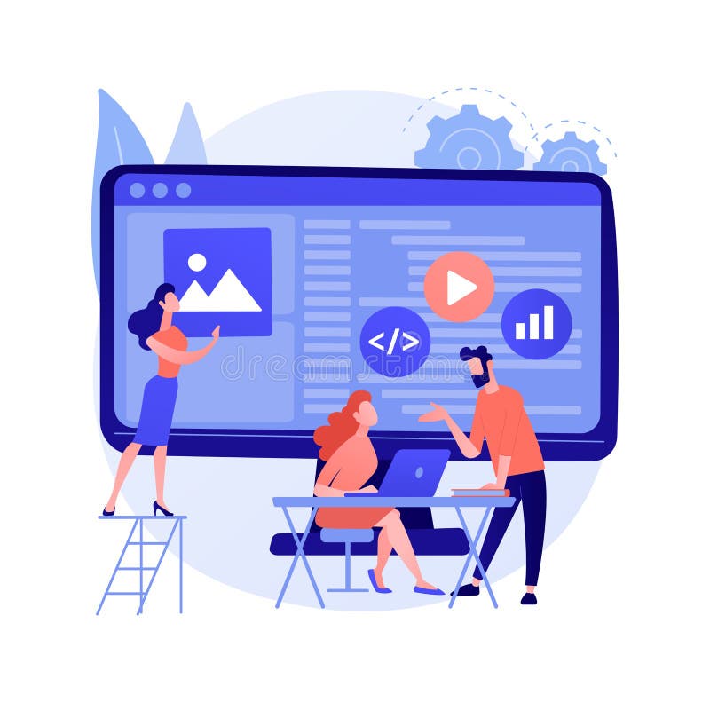 Software Development Team Abstract Concept Vector Illustration. Stock ...