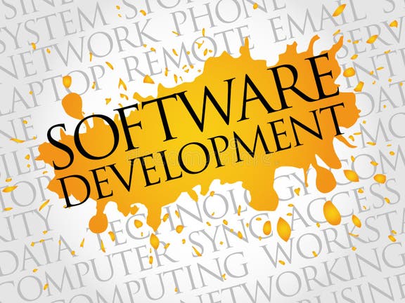 Software Development Word Cloud Stock Illustration - Illustration of ...