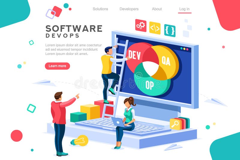 Infographic Software Development Scrum Methodology Stock Vector ...