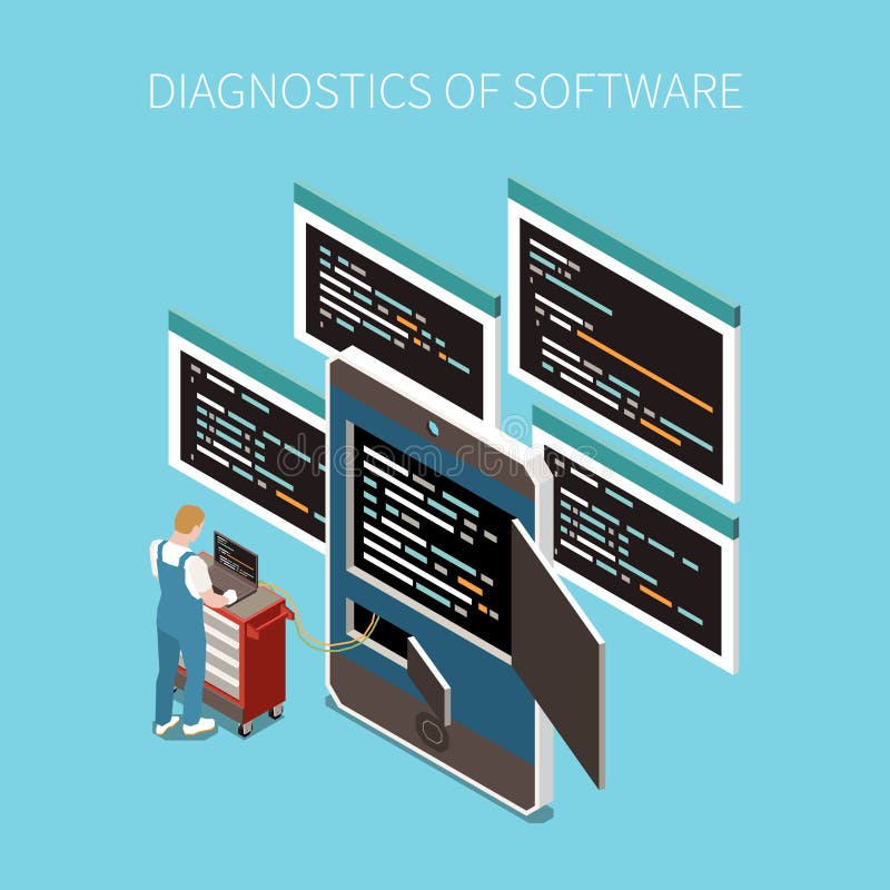 Software Diagnostics Concept Stock Vector - Illustration of ... Software Diagnostics Concept Stock Vector - Illustration of ...