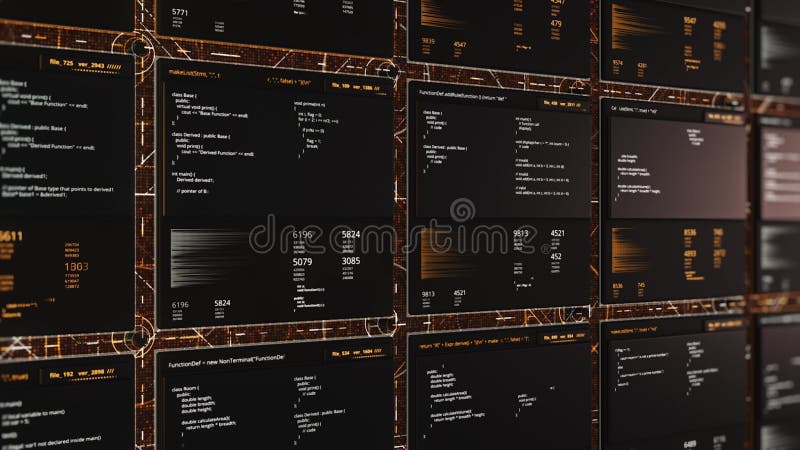 Software In Digital Tables Animation 3d Virtual Database Distributed Across Cells With Numeric