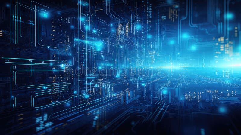 Software Digital Office Background Stock Illustration - Illustration of ...