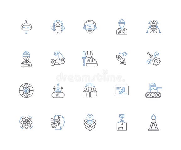 Software Electronics Line Icons Collection. Code, Development ...