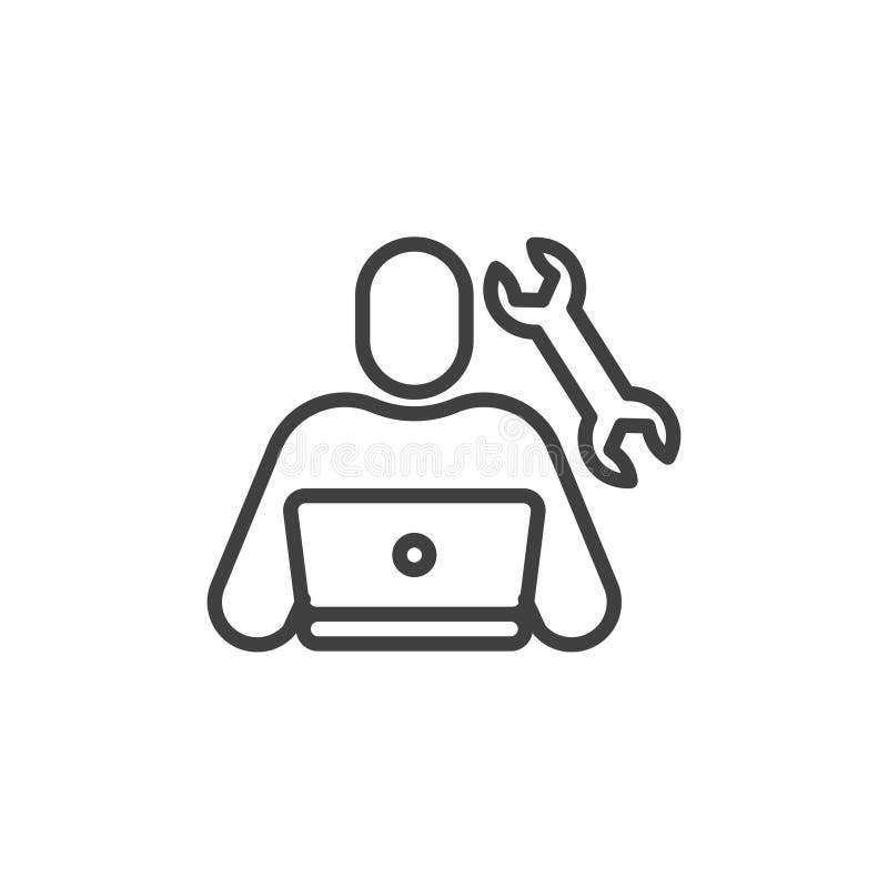 Software Engineer Line Icon Stock Illustrations – 2,336 Software ...
