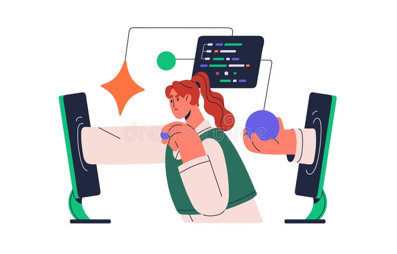 Girl Coder Stock Illustrations – 510 Girl Coder Stock Illustrations ...