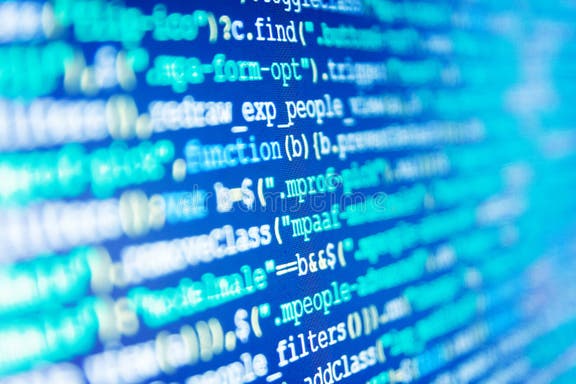 Software Engineer at Work. Website Programming Code. Business and AI ...