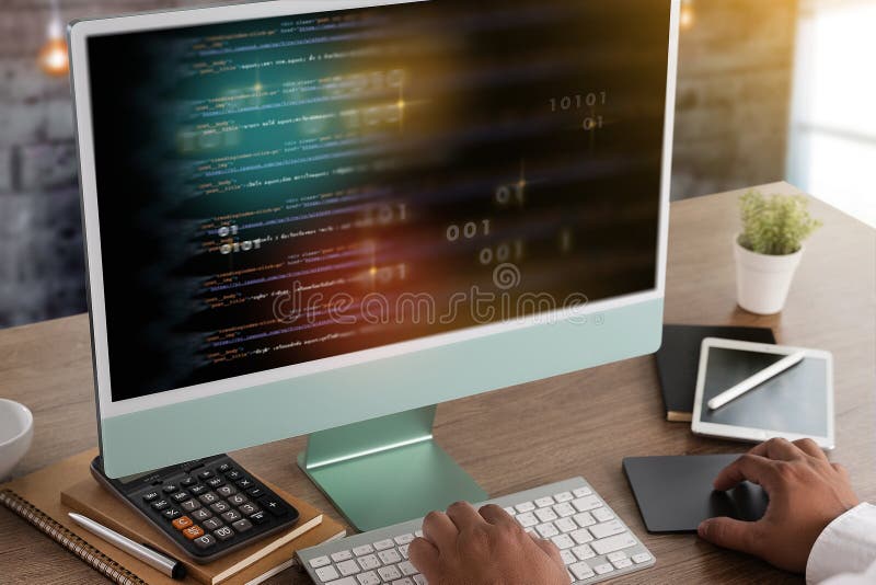 Software Engineer Working on a Laptop Website Application Development ... Software Engineer Working on a Laptop Website Application Development ...