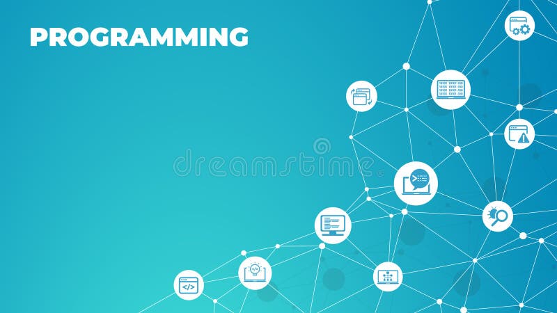 Software Engineering or Programming Vector Illustration. Implementation ...