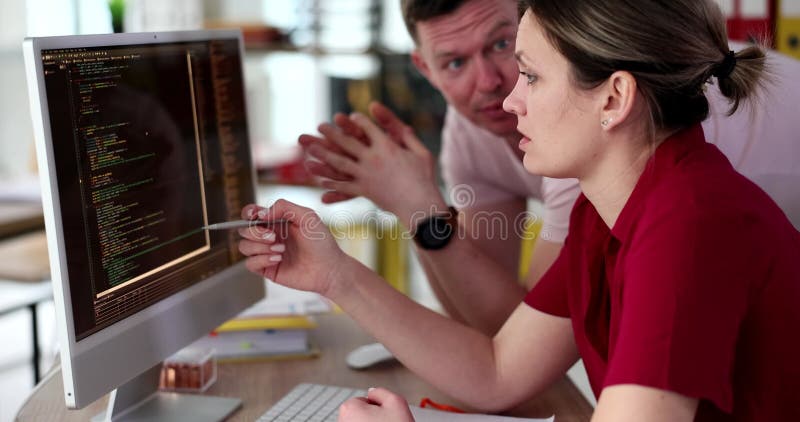Software Engineers Working on Project and Programming in Company Stock Video - Video of learning ...