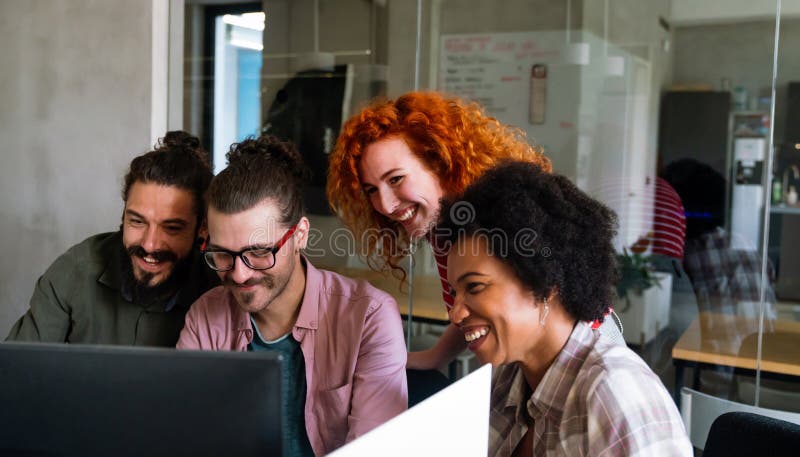 Software Engineers Working On Project And Programming In Company Startup Business Teamwork