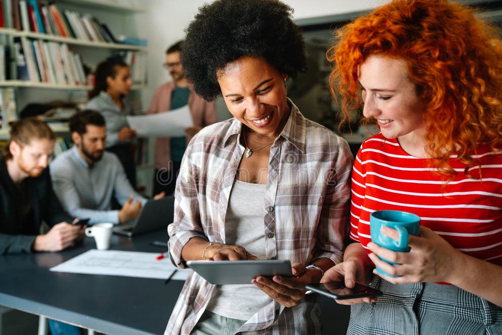 Software Engineers Working on Project and Programming in Company. Startup Business Teamwork ...