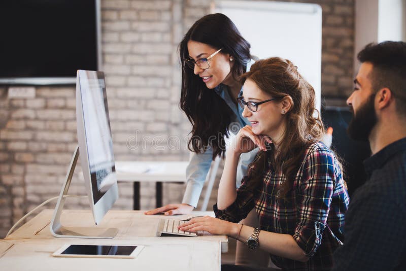 Software Engineers Working on Project Stock Image - Image of designer ...