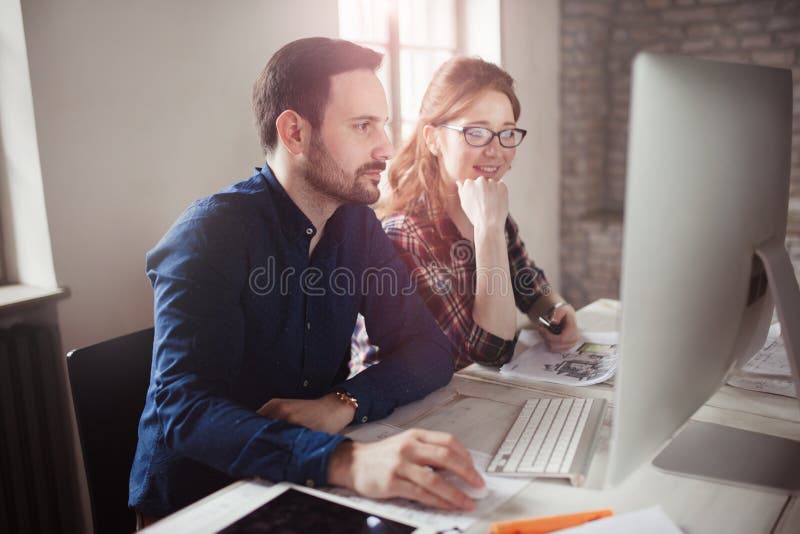 Software Engineers Working on Project Stock Image - Image of developer ...