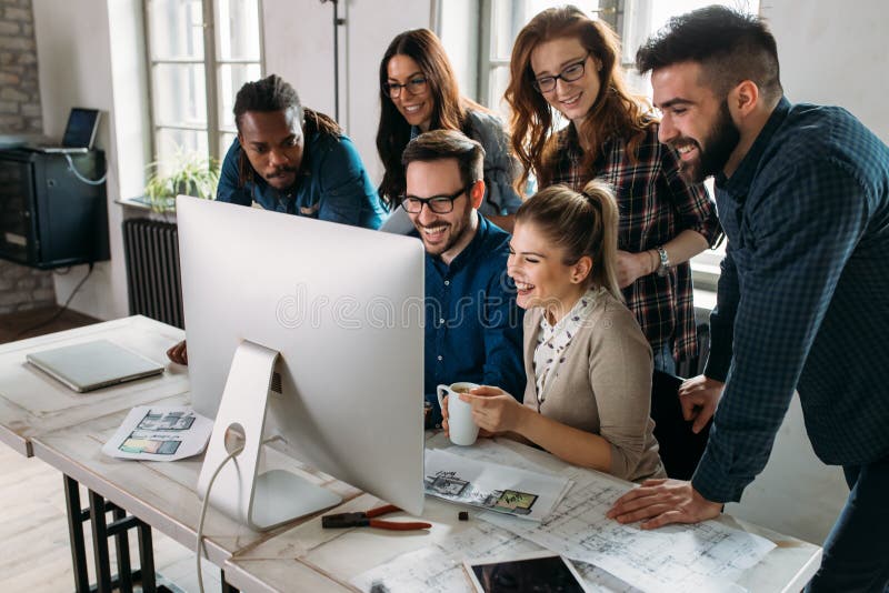 Software Engineers Working on Project Stock Photo - Image of data ...