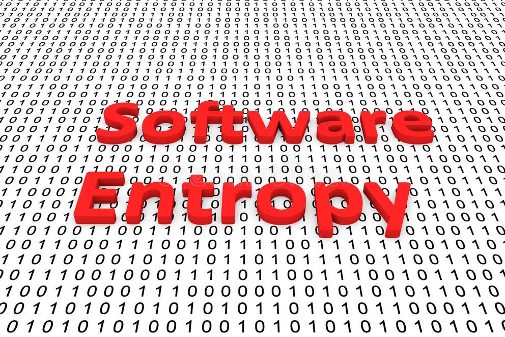 Software entropy stock illustration. Illustration of tech - 90854383