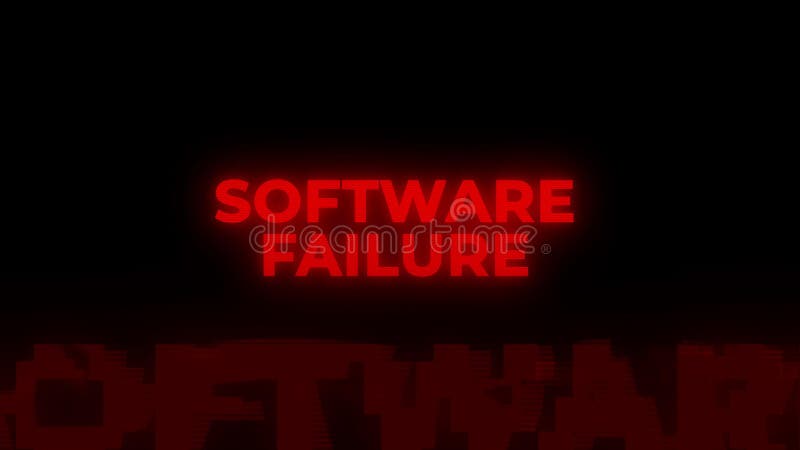 Software Failure Warning Alert Error Message Flashing on Screen ... Software Failure Warning Alert Error Message Flashing on Screen ...