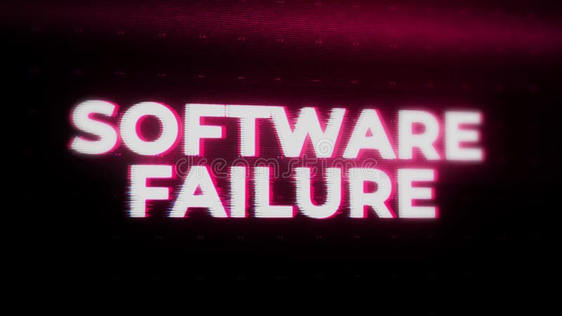 Software Failure Warning Alert Error Message Flashing on Screen ... Software Failure Warning Alert Error Message Flashing on Screen ...