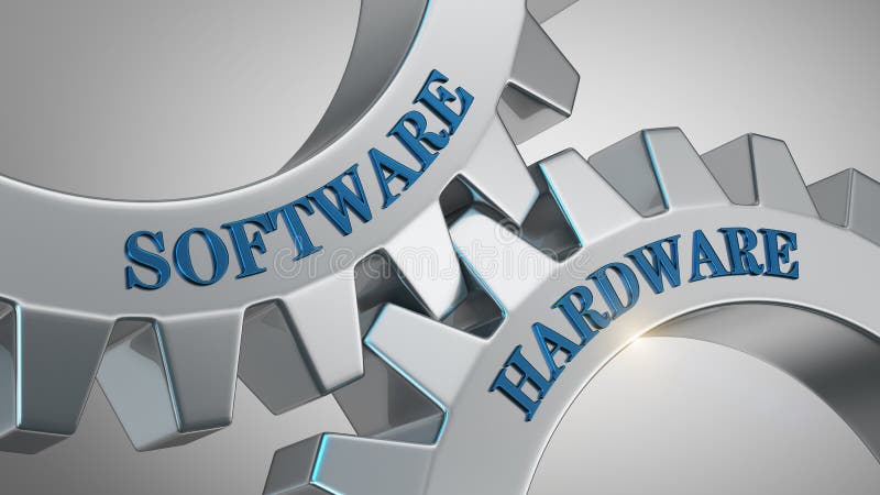 Software hardware concept stock illustration. Illustration of operating ...