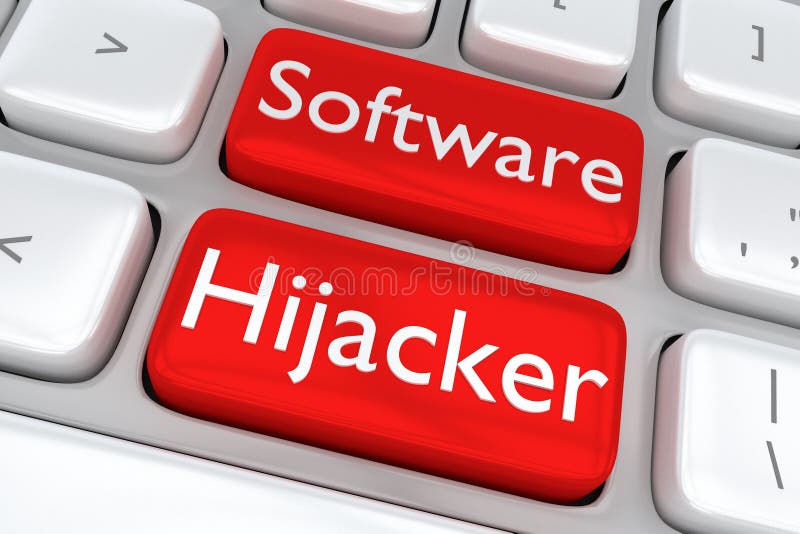 Software Hijacker concept stock illustration. Illustration of phone ...