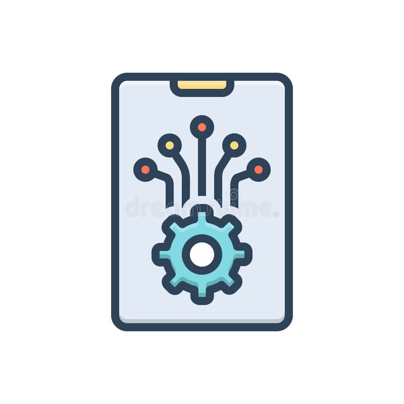 Color Illustration Icon for Software, Program and Application Stock ...