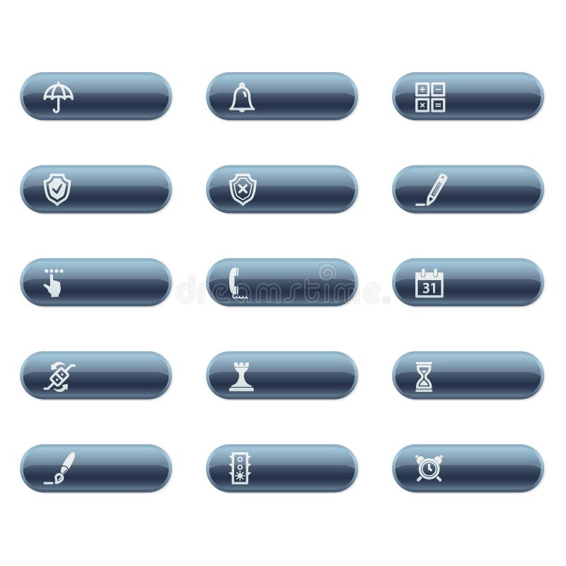 Red sticker software icons stock vector. Illustration of glass - 3531951