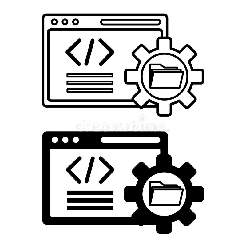 Software Icons. stock vector. Illustration of program - 311187266