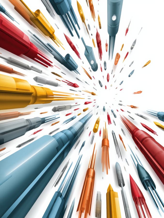 Software Icons Converge Like Projectiles in a Dynamic Display of ...